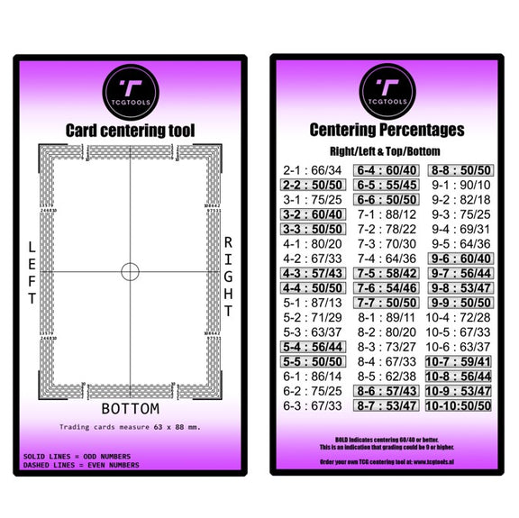 Card Centering Tool - TcgTools